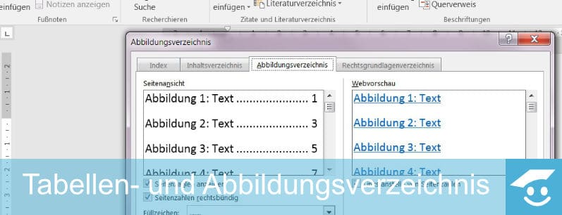 Tipps: So erstellt man ein Verzeichnis für Tabellen und Abbildungen